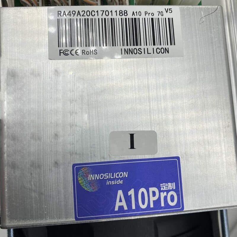 Innosilicon A10 Pro 6G 720MH Ethereum Miner - PSU Included